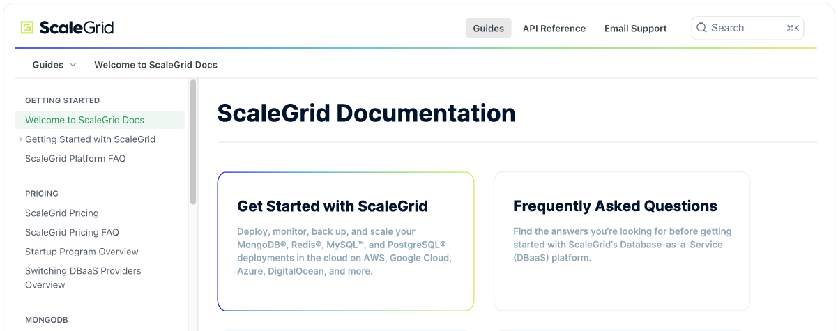 Database Hosting | Fully Managed Cloud Services - ScaleGrid